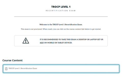 Recertification - Towcert.com